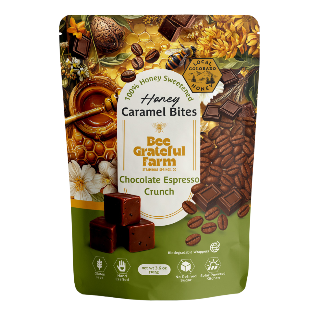 Chocolate Espresso Crunch Honey Caramel Bites (10pc) – Our Farms